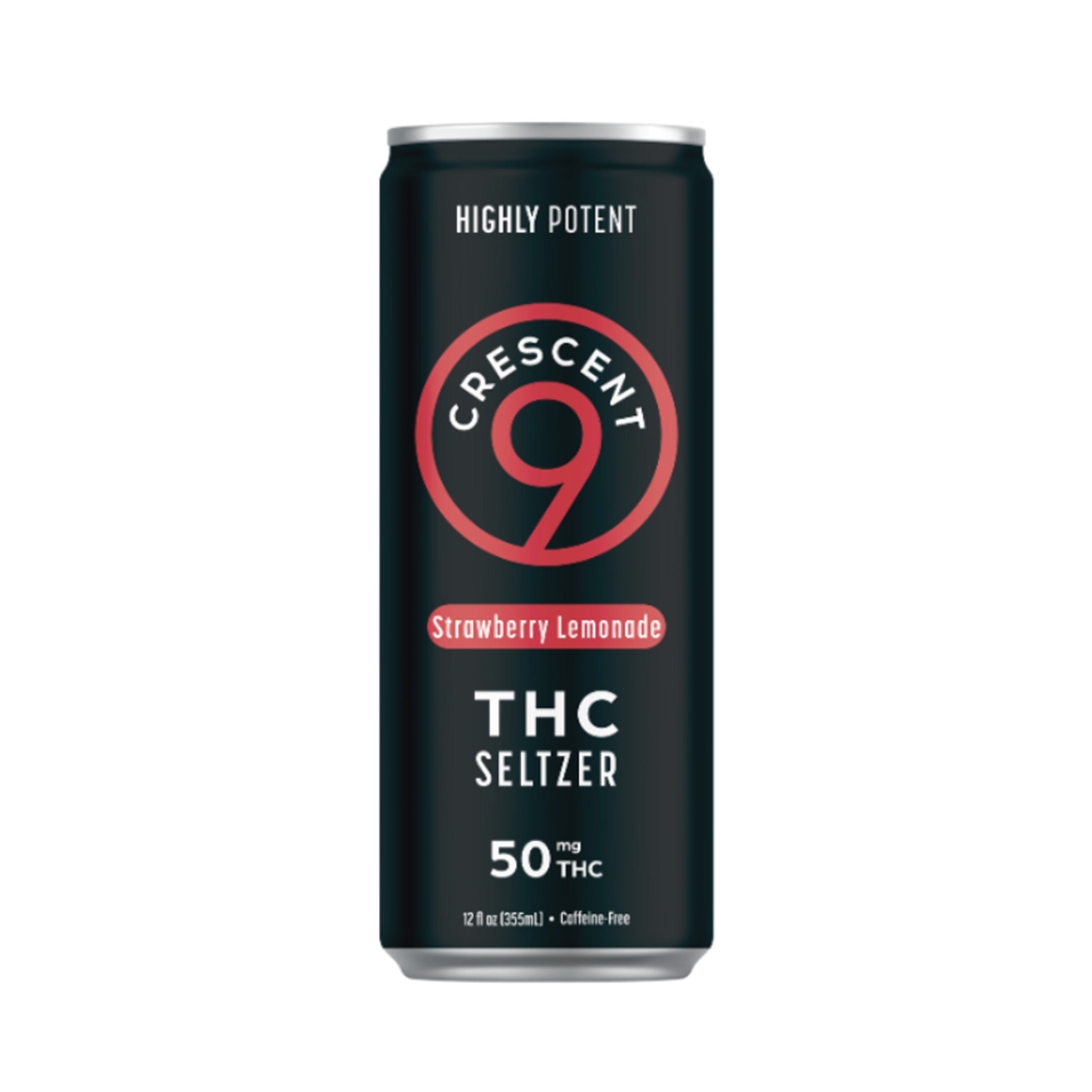 Crescent 9 | Delta 9 THC Seltzer - Strawberry Lemonade - 50mg - 12 fl ...